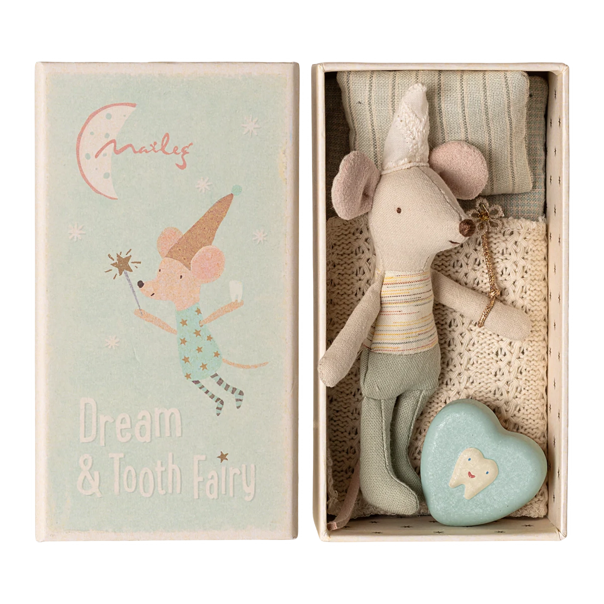 Maileg Zahnfee Maus in Streichholzschachtel Kleiner Bruder – Beluga Kids