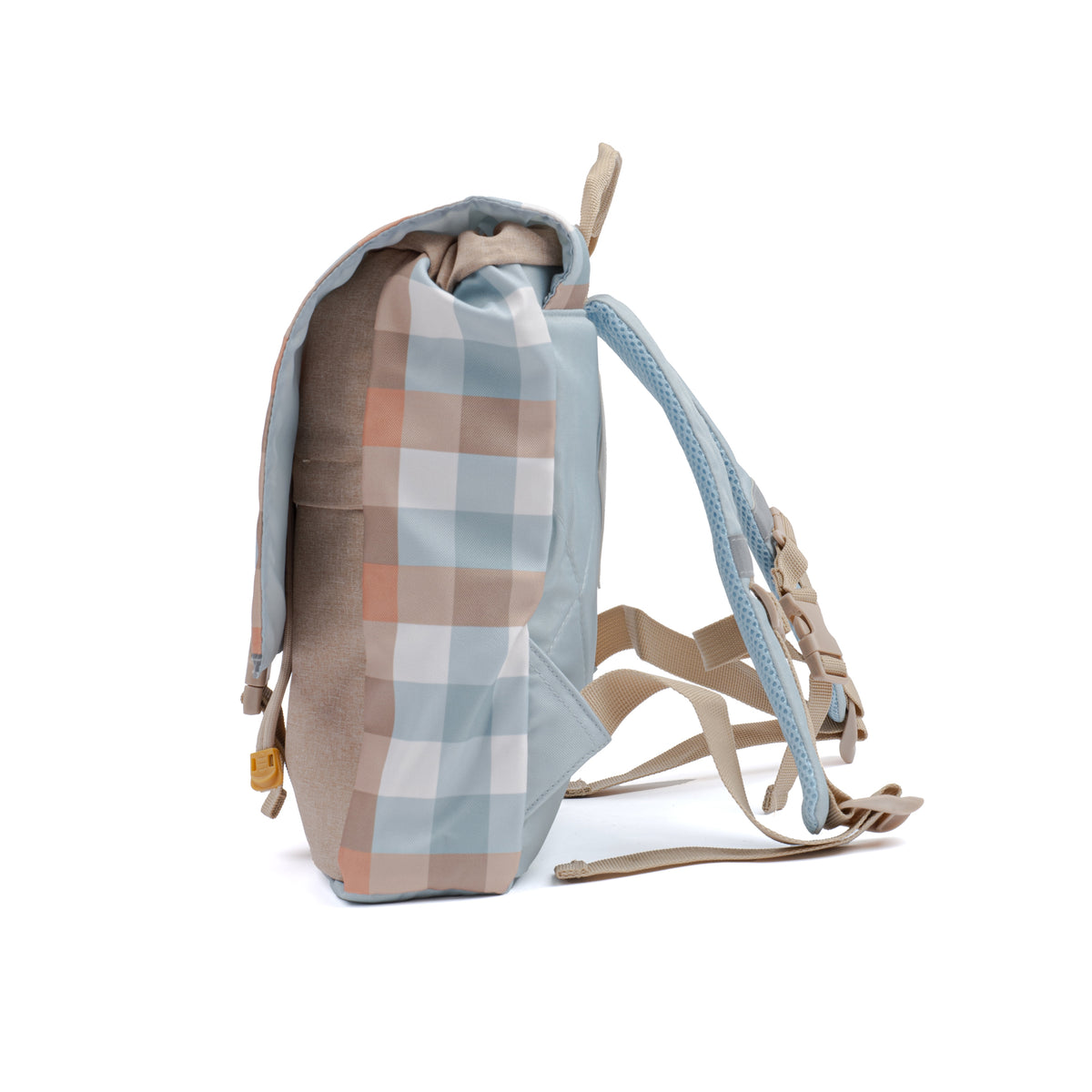 Fabelab Rucksack Klein Cottage Blue Checks – Beluga Kids