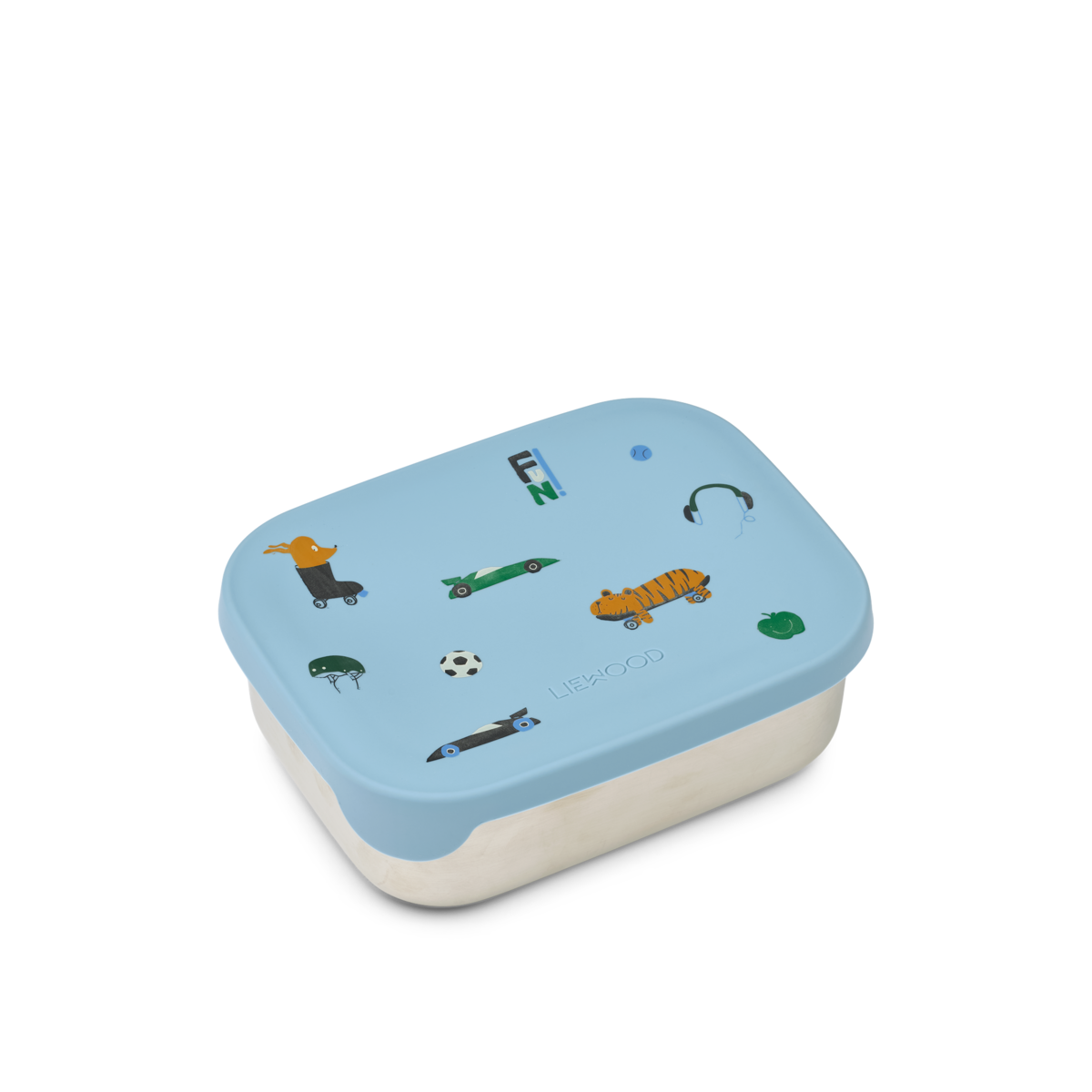 Liewood Arthur Lunch Box Fun Beach Blue – Beluga Kids