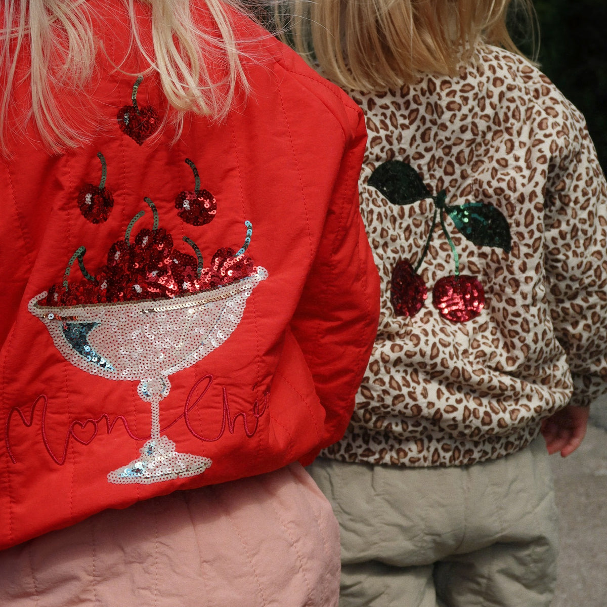 Konges Sløjd Juno Embroidered Bomber Jacket Fiery Red – Beluga Kids